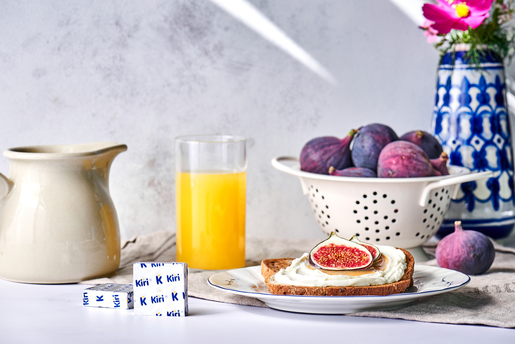 Kiri Toast with Fresh Figs & Peanut Butter - Canada