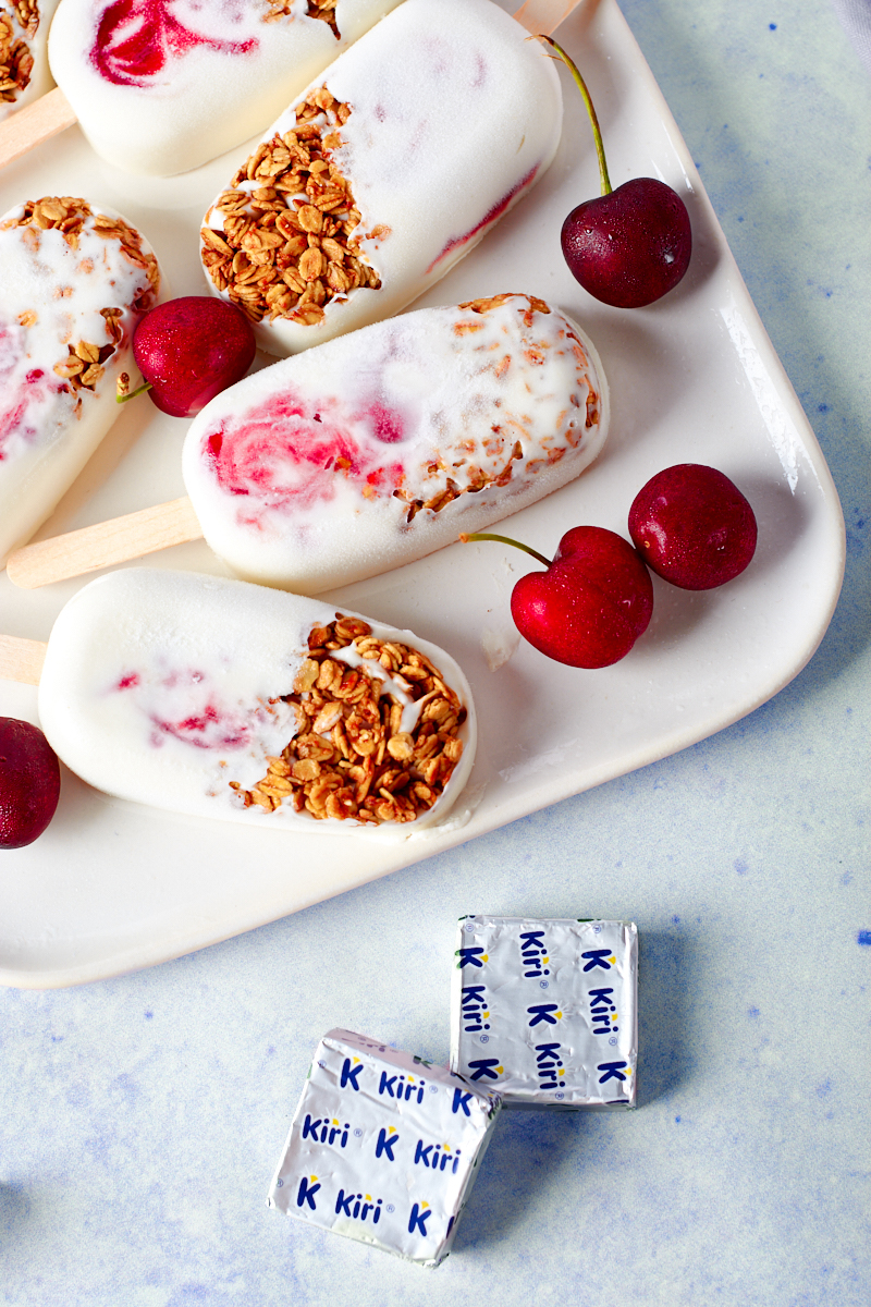 Granola Breakfast Popsicles with Kiri - Canada